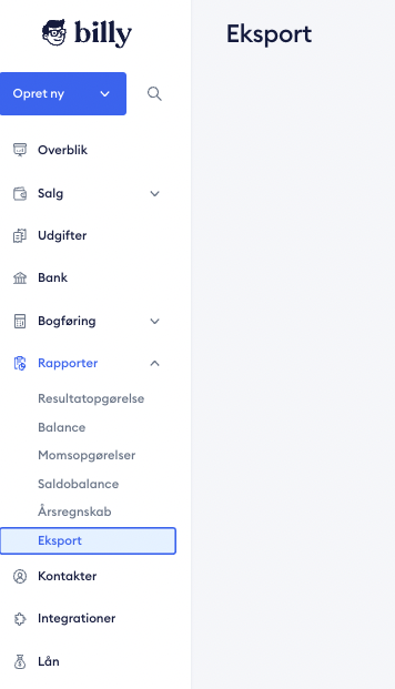 Holdsport - Hvor finder jeg kontoplanen i Billy?